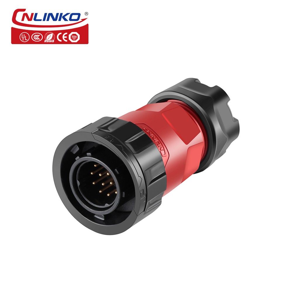 CNLINKO YM20 Conector plástico impermeable de 14 pines macho hembra ...